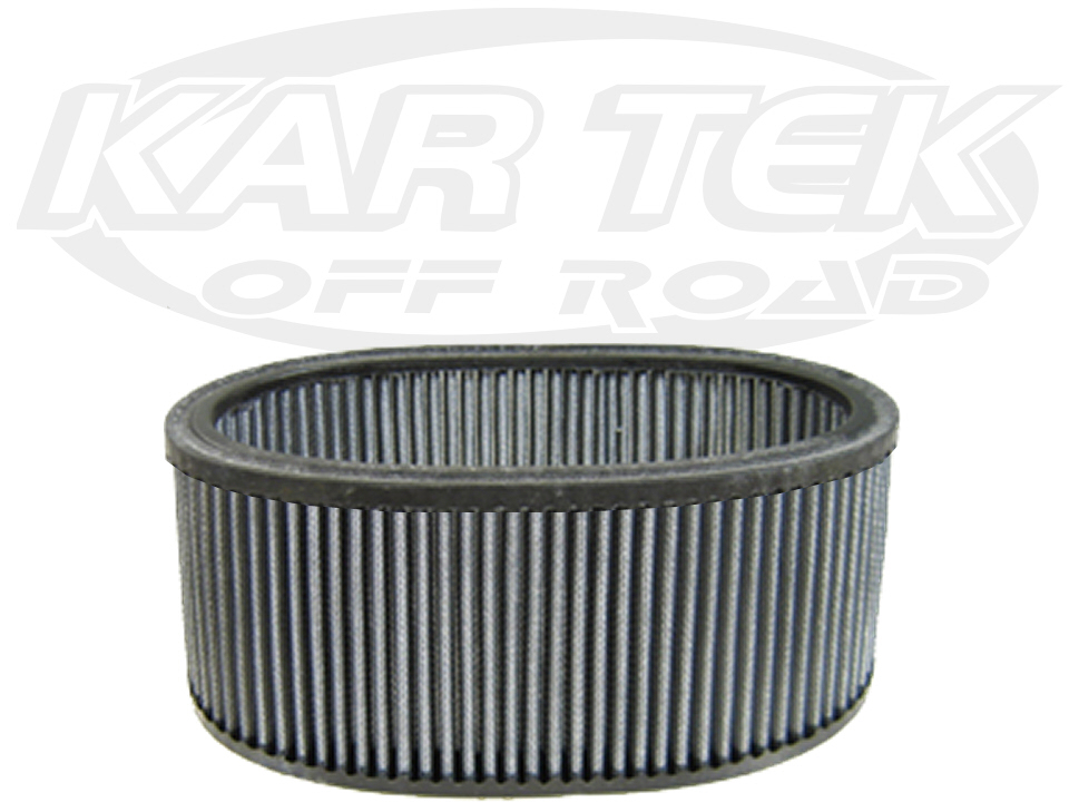 EMPI 00-8734-0 Cleanable Weber Or Dellorto Oval Air Filter 4-1/2" Wide ...
