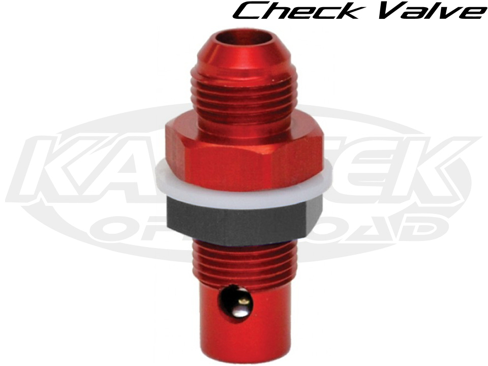 Fuel Safe ITVV06S In Tank AN #6 Male Spring Loaded Bulkhead Style Check ...