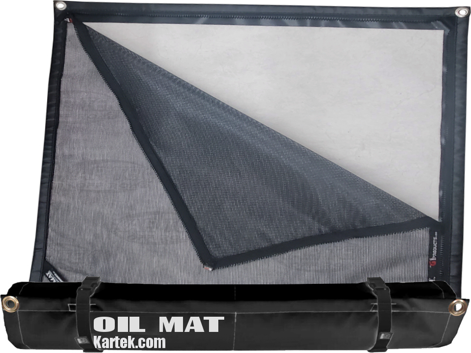 G1 Products Black 33"x33" Oil Mat For Desert Racing Gear And Engine Oil ...