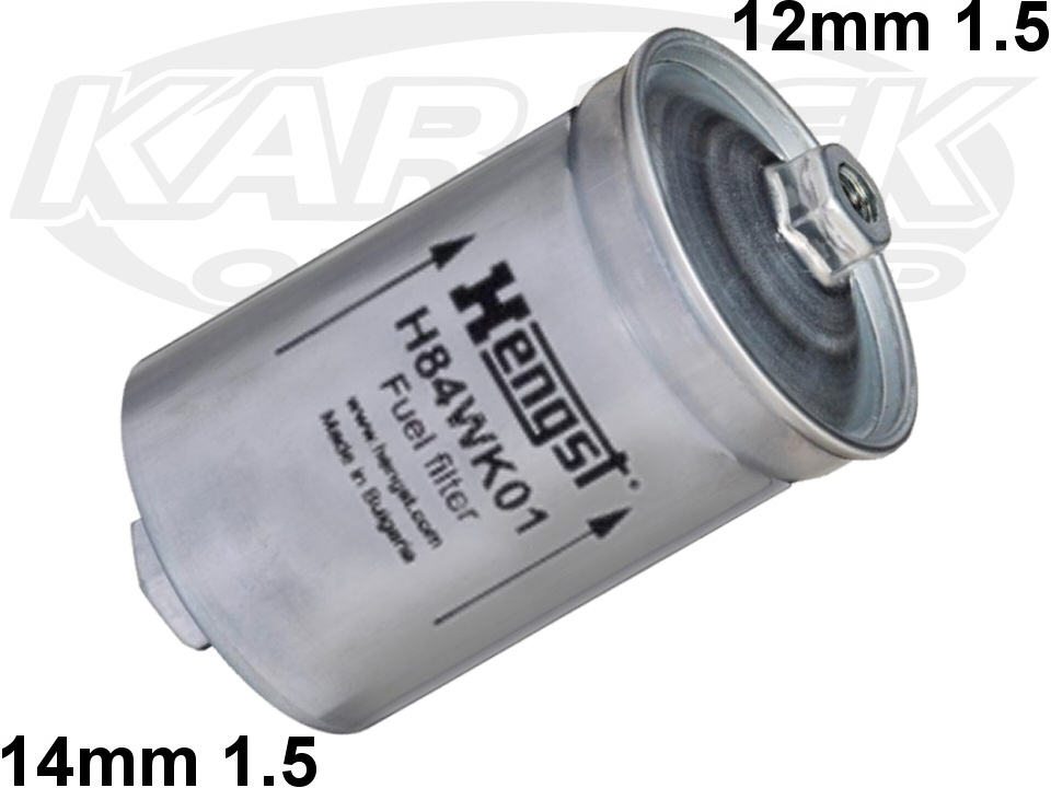 Hengst H84WK01 10 Micron Fuel Filter 14mm-1.5 Inlet - 12mm-1.5 Outlet 3 ...
