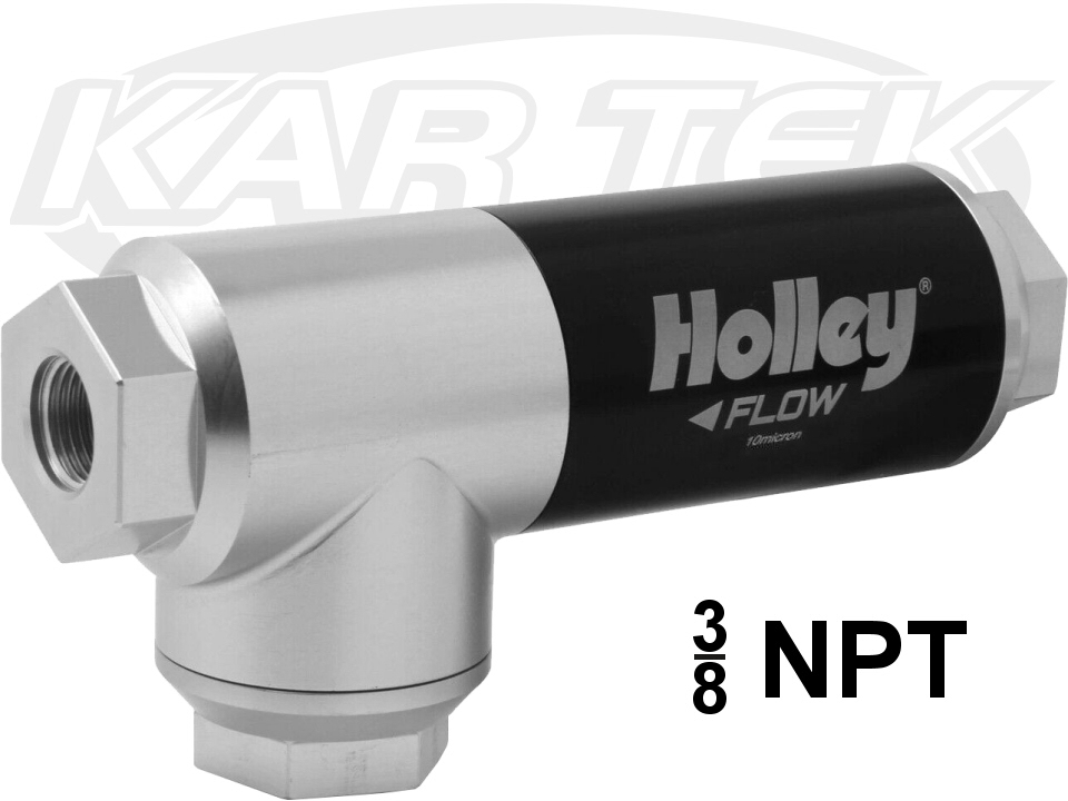 Holley 12-875 EFI Regulator With 10 Micron Built In Filter 3/8" NPT ...