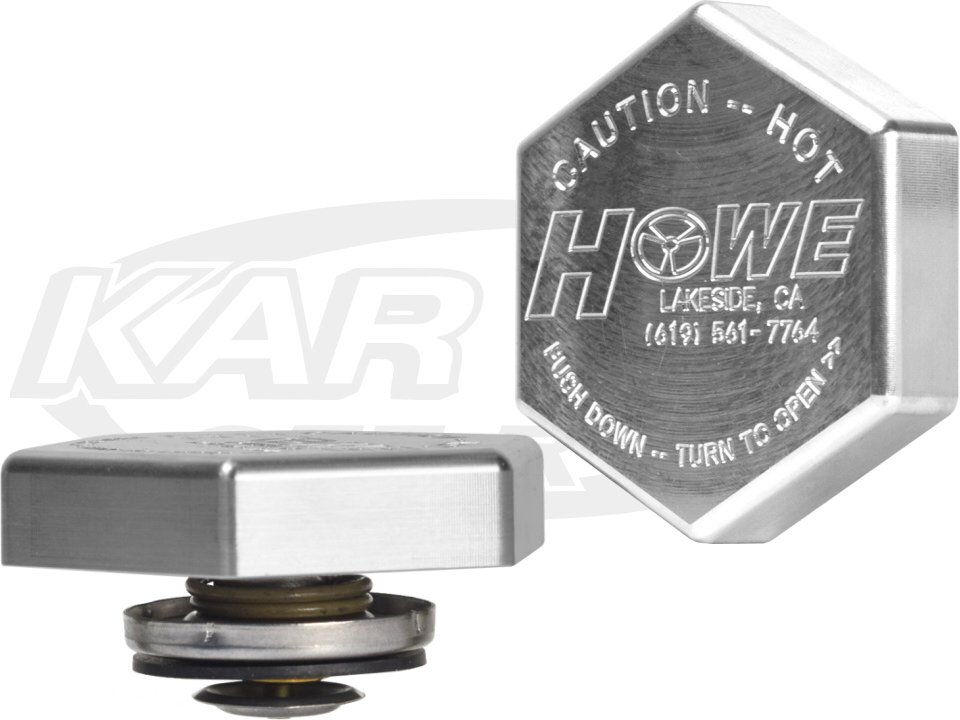 Howe 16 Lbs Standard Size Radiator Or Surge Tank Cap With Billet Cover ...