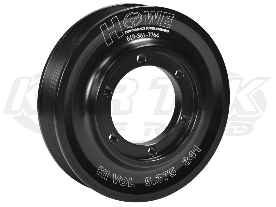 Howe Performance Offset 6 Rib Serpentine Power Steering Pulley 5-3/8 ...