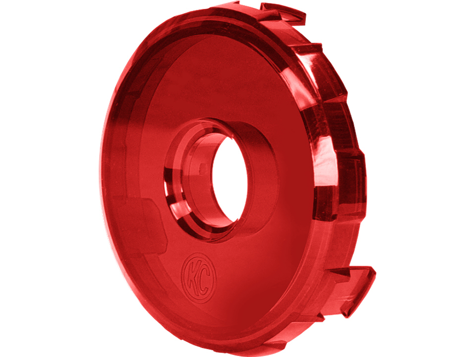 KC HiLiTES 4403 Red Snap-On Lens Cover For Their Cyclone V2 Rock Or ...