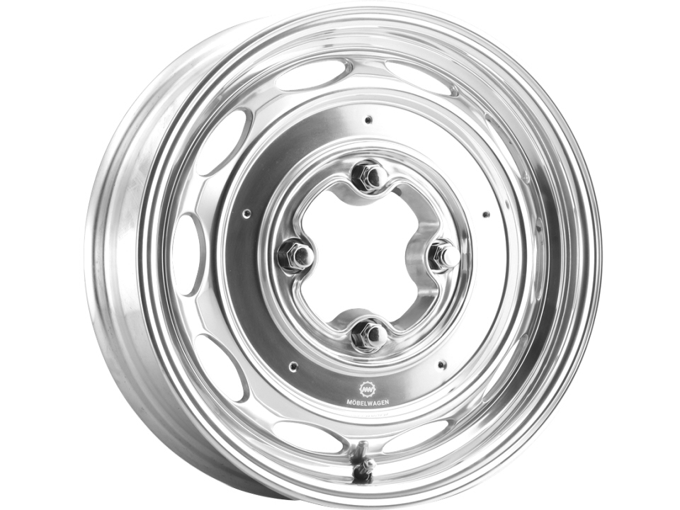 Mobelwagen 430P Class 11 Baja Bug Polished Interceptor Wheel 15" x 4-1/ ...