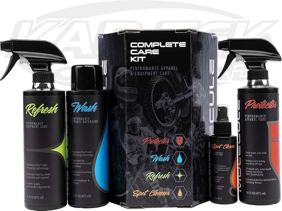 Molecule Sports MLCK164 Performance Apparel Care Kit Includes Wash, Refresh, Protector, Spot ...