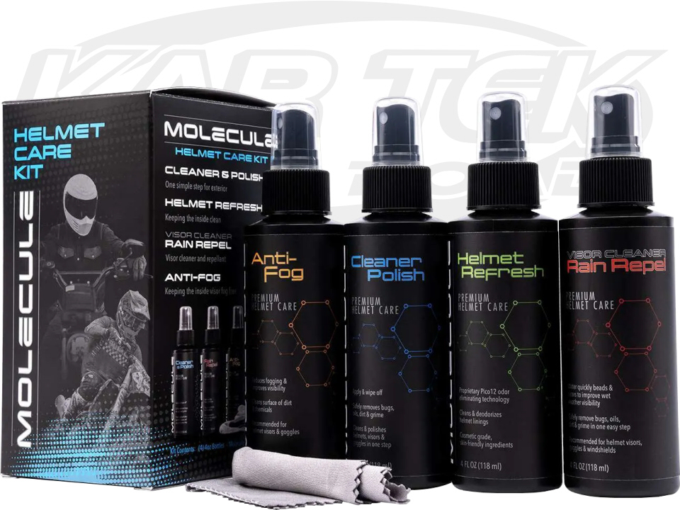 Molecule Sports MLHCK44 Helmet Care Kit Anti-Fog, Cleaner Detailer ...