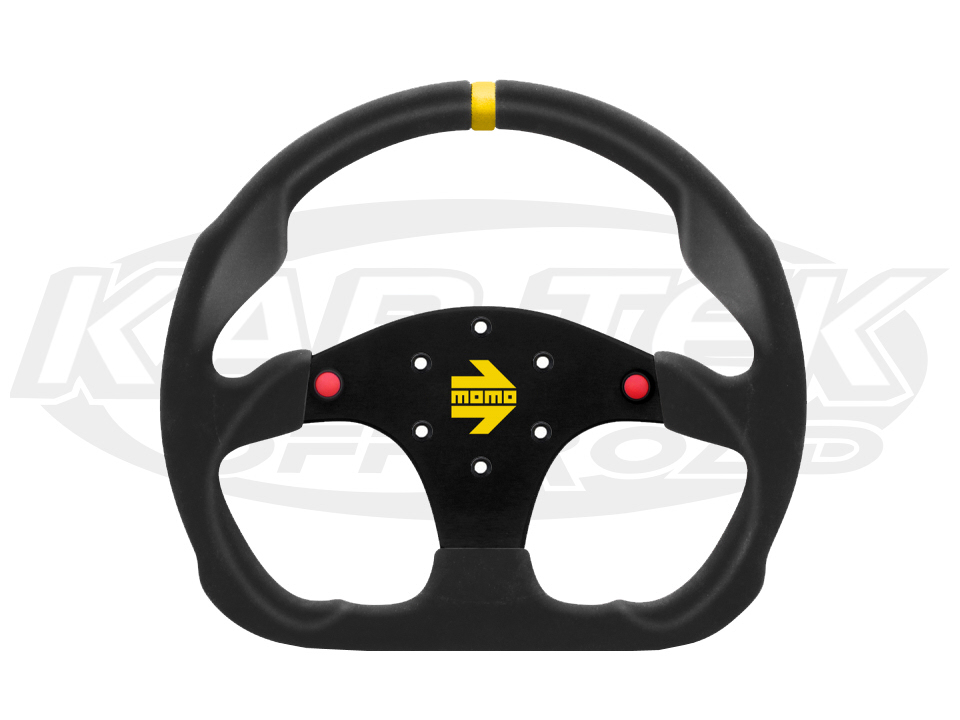 MOMO Mod. 30 GT Touring 12-5/8" - 320mm Dia +1/8" Dish D Shaped Blk ...