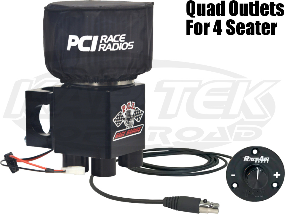 PCI Race Radios 1182 RaceAir Boost Remote Quad Helmet Fresh Air Blower ...