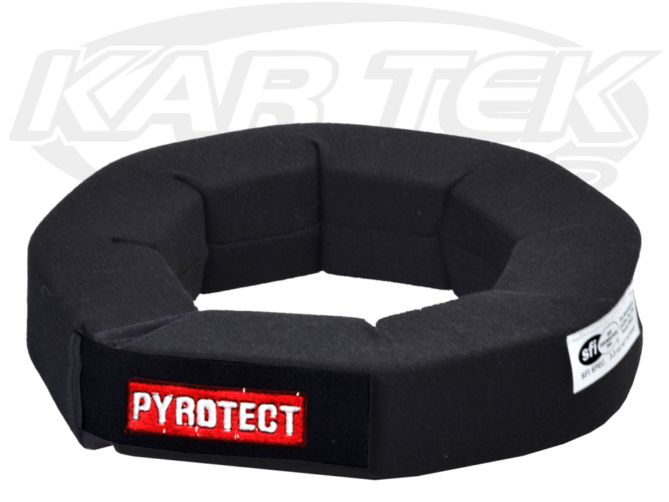 Pyrotect NB100020 Adult Round Black Helmet Support Neck Collar 2" Thick At Shoulders SFI 3.3 ...
