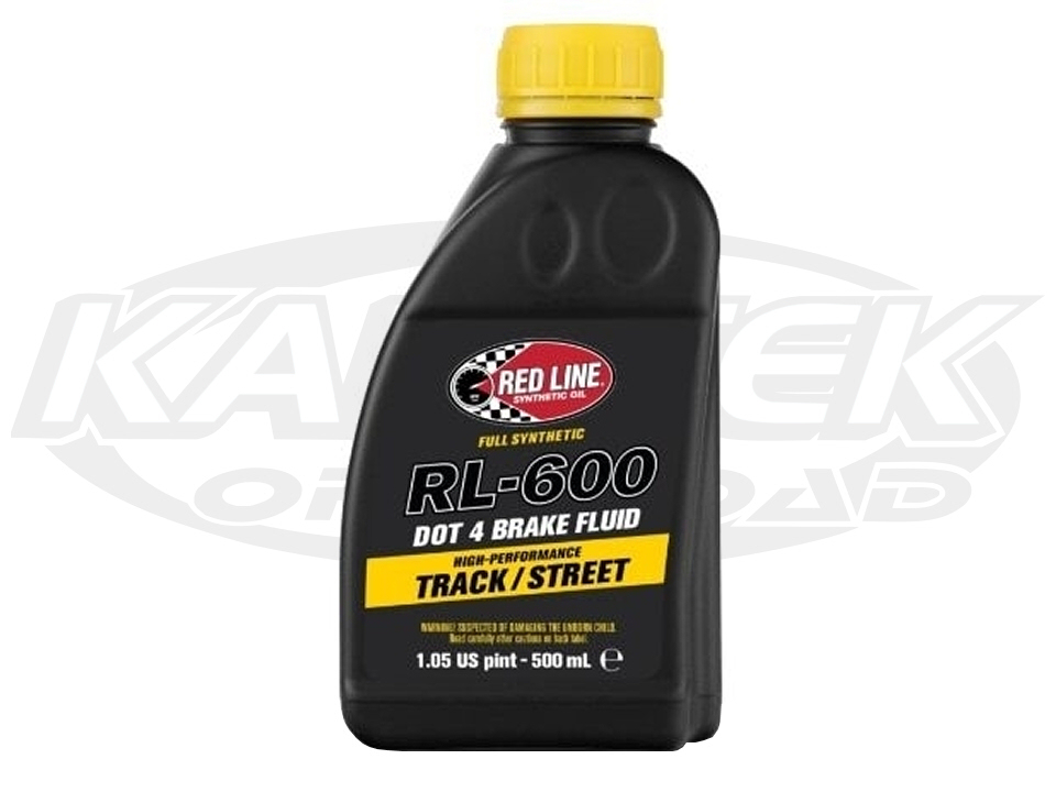 Red Line Racing Oils RL-600 DOT 4 Brake Fluid 500ml Btl Typical Boiling ...
