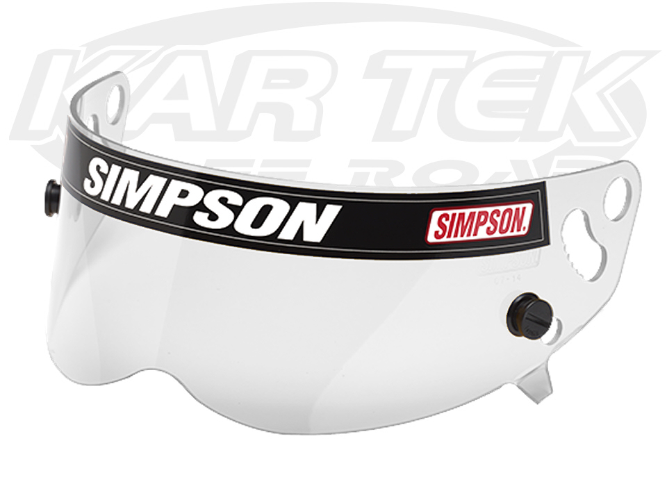 Simpson 89400A Clear Helmet Shield For Bandit, Super Bandit, Carbon ...