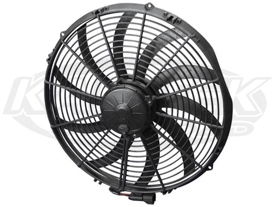 Spal 30102113 High Performance 16" Curved Blade Puller Radiator Fans ...