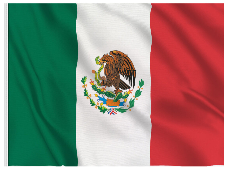 Stiffy Small 12 Inch Tall 18 Inch Wide Replacement Mexico Flag For Whip ...