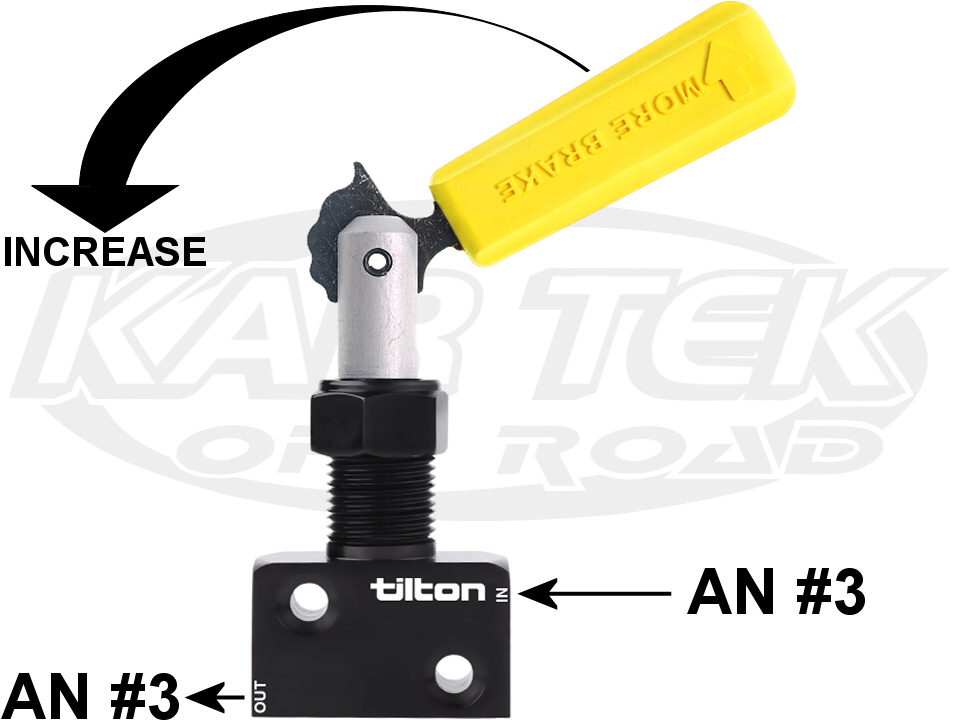 Tilton Racing 90-1000 Lever Action Brake Proportioning Valve AN #3 ...