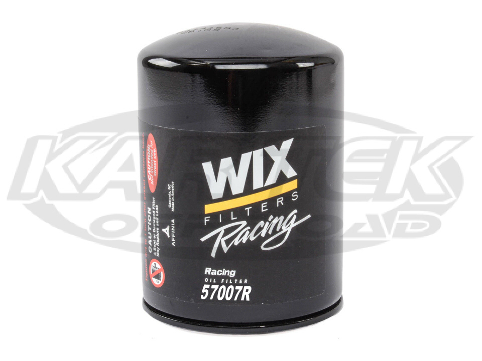 Wix 57007R Racing Oil Filter 1-1/2"-16 Thread 4" Seal OD 30 GPM 18-22 ...