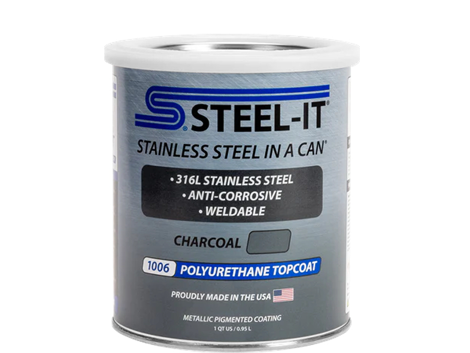 Steel-It Charcoal Gray 1006 Polyurethane Anti-Rust, Weather, Abrasion ...