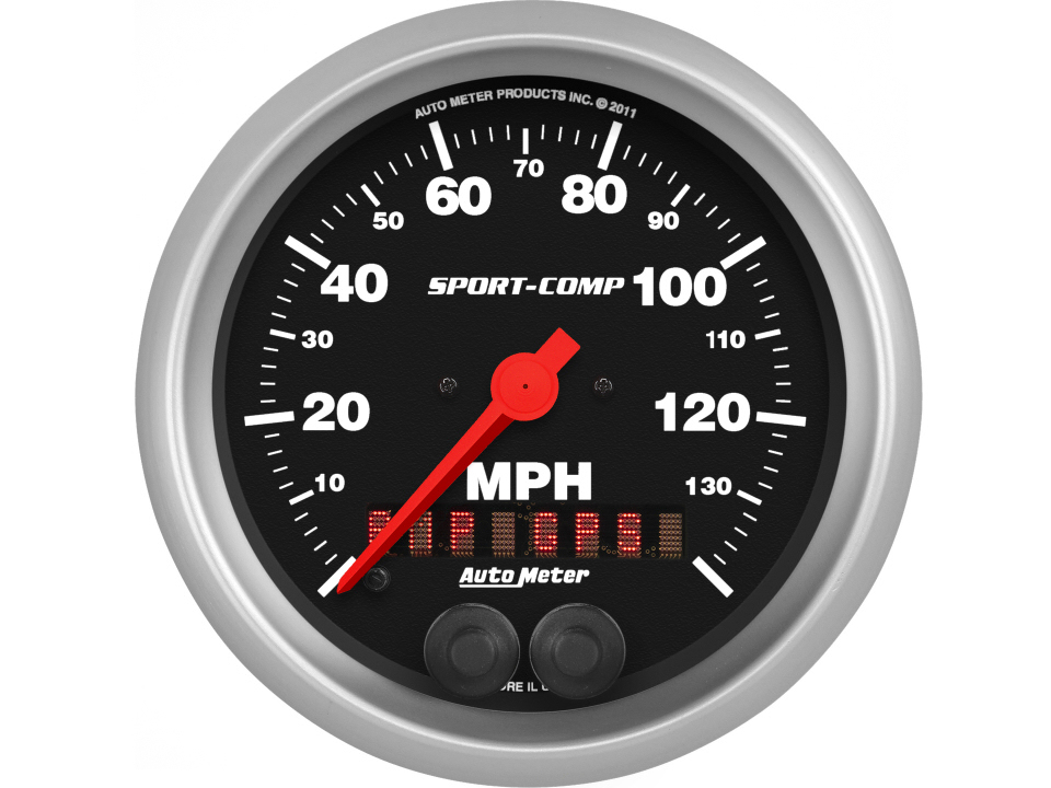 Autometer 3982 Sport-Comp 3-3/8" GPS Electronic 140 MPH Speedometer ...