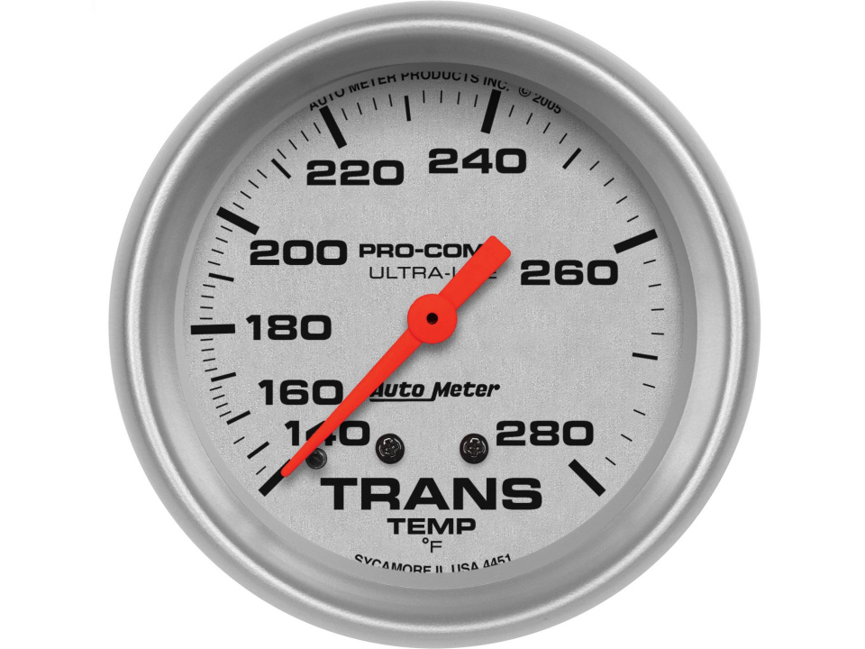 Autometer 4451 Ultra-Lite 2-5/8" Mechanical 140-280F Transmission ...