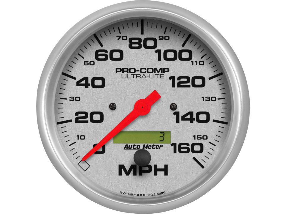 Autometer 4489 Ultra-Lite 5" Hall Effect Electronic 160 MPH Speedometer ...