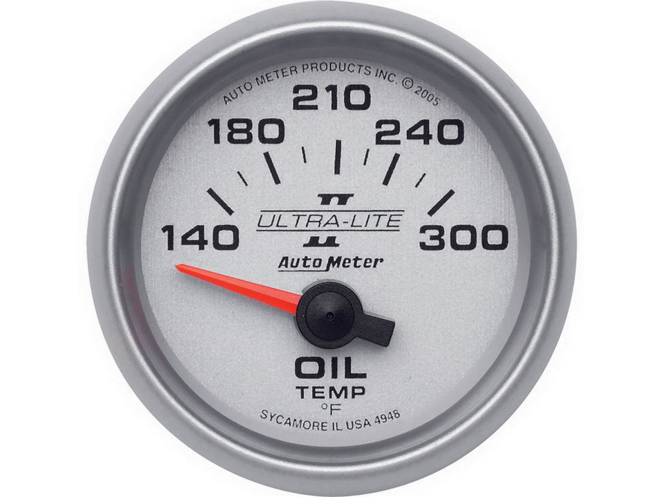 Autometer 4948 Ultra-Lite II 2-1/16" Electric 140-300 Degree Oil ...