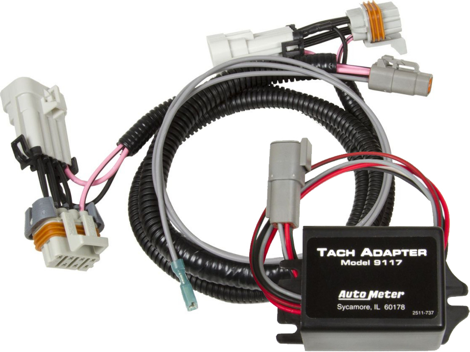 Autometer 9123 LS Series Engines Tachometer Plug & Play Signal Adapter ...